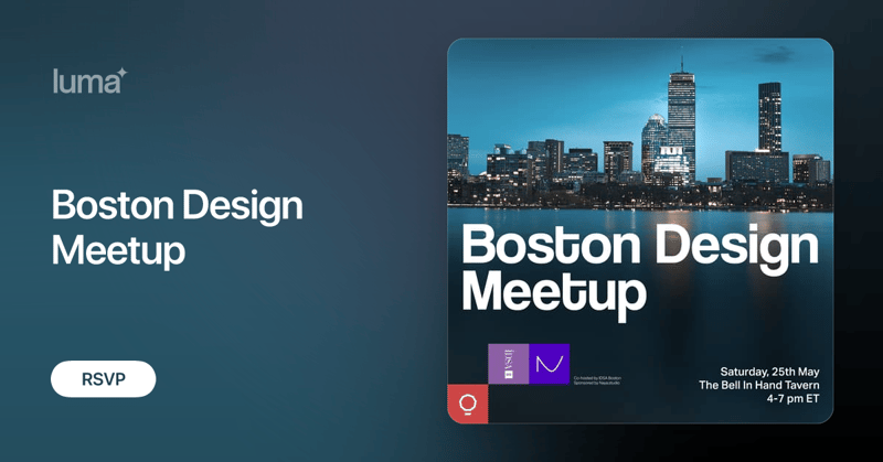 Naya on LinkedIn: Boston Design Meetup 路 Luma Naya on LinkedIn: Boston Design Meetup 路 Luma