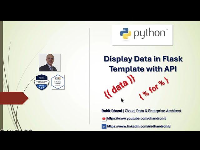 Rohit Dhand on LinkedIn: Python - Displaying Data in Flask through API Rohit Dhand on LinkedIn: Python - Displaying Data in Flask through API