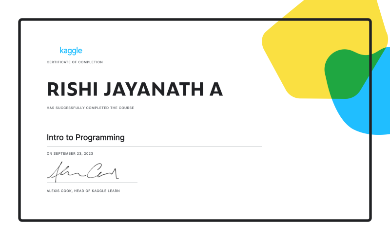 Rishi Jayanath A on LinkedIn: RISHI JAYANATH A completed the Intro to ... Rishi Jayanath A on LinkedIn: RISHI JAYANATH A completed the Intro to ...