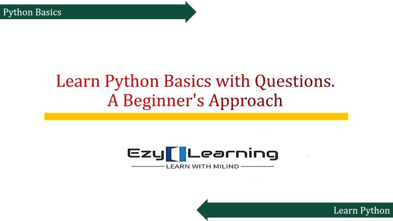 Milind Bhatt on LinkedIn: Learn Python Basics with Questions. A ... Milind Bhatt on LinkedIn: Learn Python Basics with Questions. A ...
