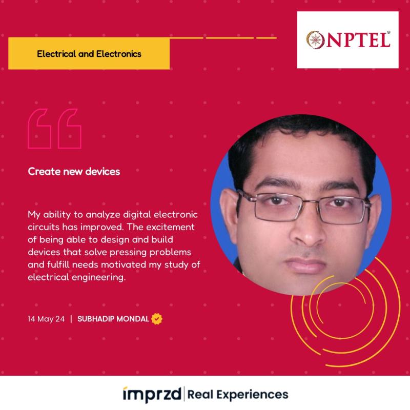 Subhadip Mondal on LinkedIn: NPTEL Subhadip Mondal on LinkedIn: NPTEL
