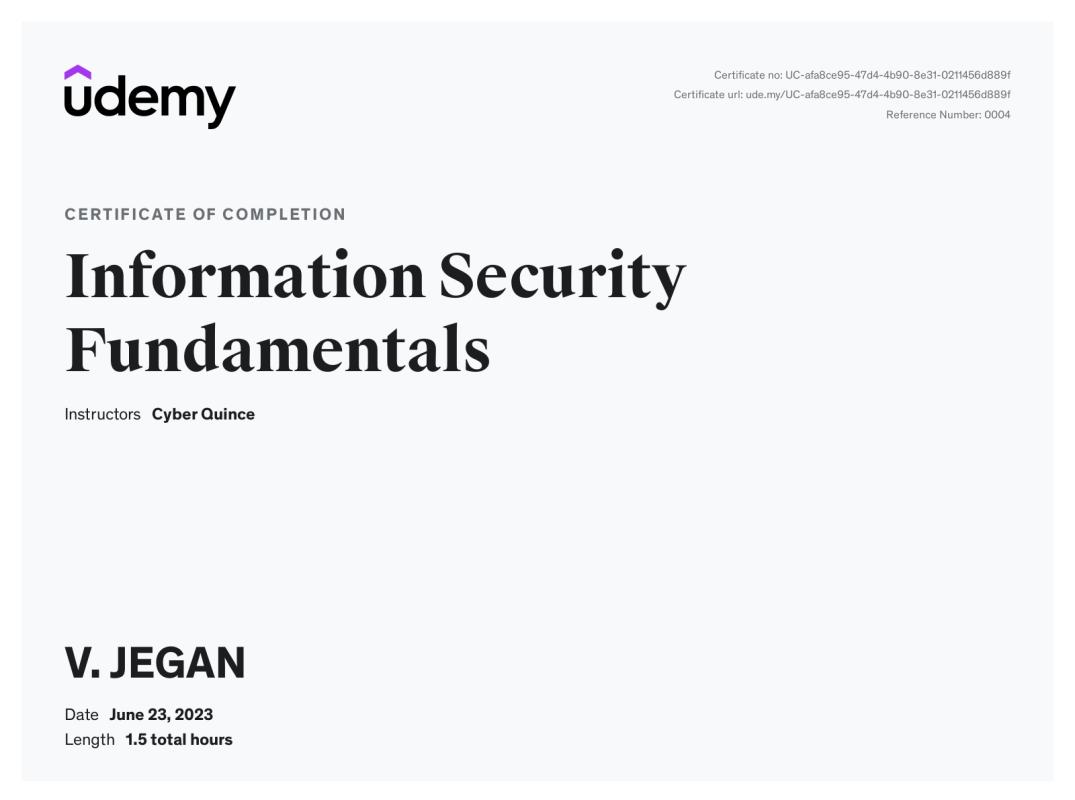 JEGAN V on LinkedIn: Udemy Course Completion Certificate JEGAN V on LinkedIn: Udemy Course Completion Certificate