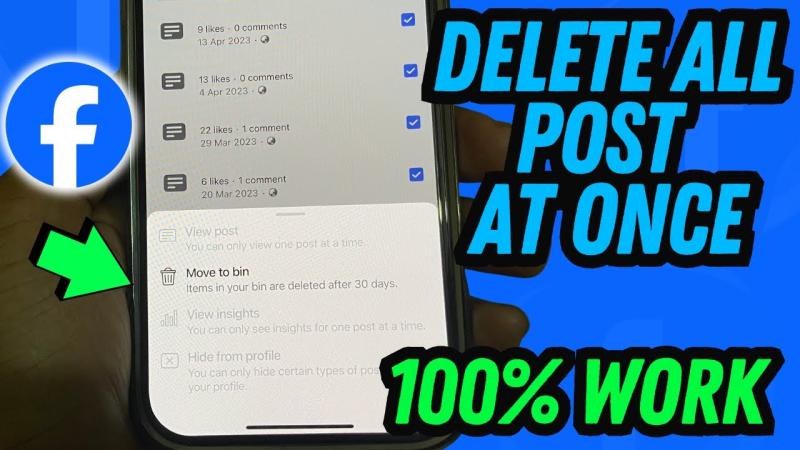 How to delete all posts from Facebook | 5 Minute Solution posted on the ... How to delete all posts from Facebook | 5 Minute Solution posted on the ...