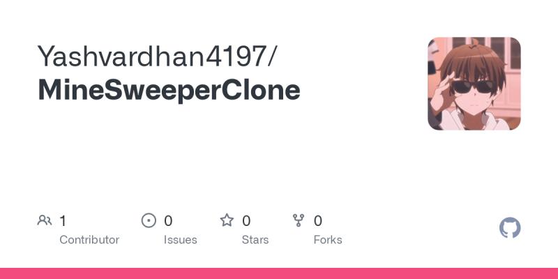 Yashvardhan singh on LinkedIn: GitHub - Yashvardhan4197/MineSweeperClone Yashvardhan singh on LinkedIn: GitHub - Yashvardhan4197/MineSweeperClone