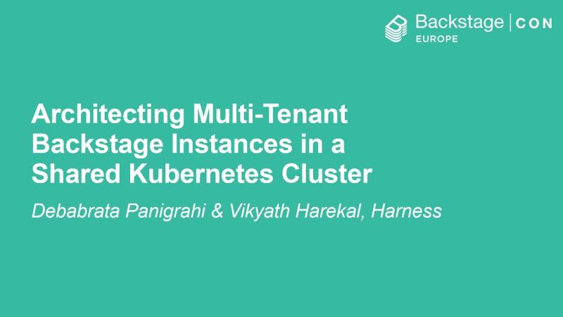 Debabrata Panigrahi on LinkedIn: Architecting Multi-Tenant Backstage ... Debabrata Panigrahi on LinkedIn: Architecting Multi-Tenant Backstage ...