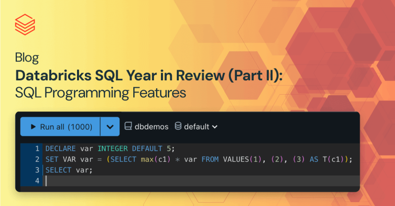 Matei Zaharia on LinkedIn: Databricks SQL Year in Review (Part II): SQL ... Matei Zaharia on LinkedIn: Databricks SQL Year in Review (Part II): SQL ...