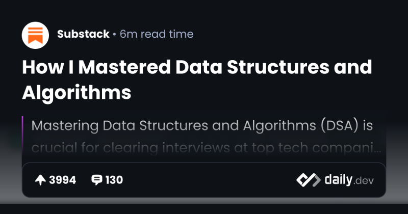 Dan Malengela on LinkedIn: How I Mastered Data Structures and ... Dan Malengela on LinkedIn: How I Mastered Data Structures and ...