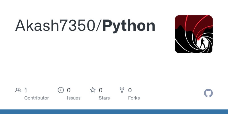 Akash R Rathod on LinkedIn: GitHub - Akash7350/Python Akash R Rathod on LinkedIn: GitHub - Akash7350/Python