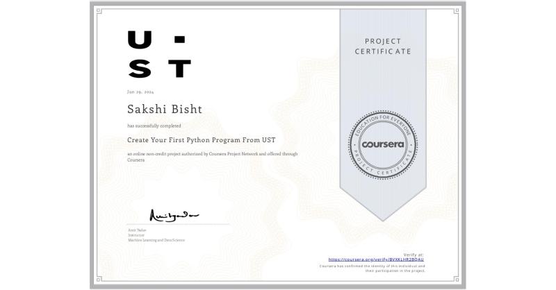 Sakshi Bisht on LinkedIn: Completion Certificate for Create Your First ... Sakshi Bisht on LinkedIn: Completion Certificate for Create Your First ...