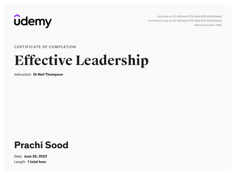 Prachi Sood on LinkedIn: Udemy Course Completion Certificate Prachi Sood on LinkedIn: Udemy Course Completion Certificate
