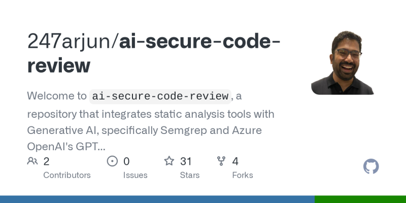 Arjun G. on LinkedIn: ai-secure-code-review/Automated Secure Code ... Arjun G. on LinkedIn: ai-secure-code-review/Automated Secure Code ...