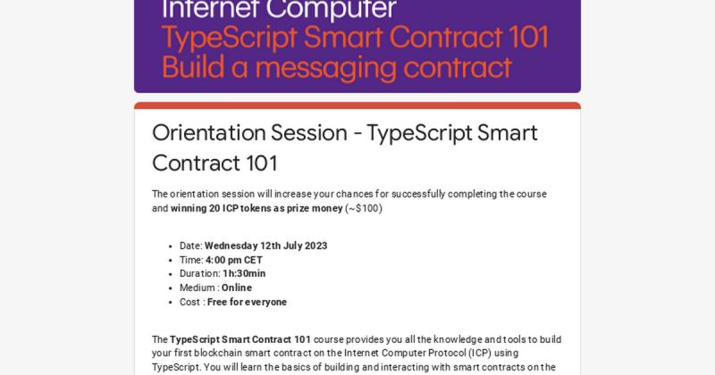 team Web3ForAll on LinkedIn: Orientation Session - TypeScript Smart ... team Web3ForAll on LinkedIn: Orientation Session - TypeScript Smart ...