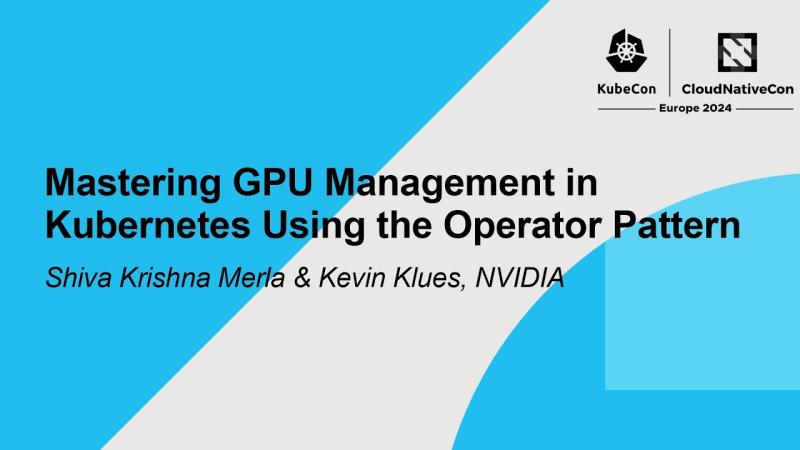Donald Lutz on LinkedIn: Mastering GPU Management in Kubernetes Using ... Donald Lutz on LinkedIn: Mastering GPU Management in Kubernetes Using ...