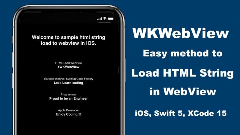 Azeem Azeez on LinkedIn: WKWebView: Easy method to Load HTML String in ... Azeem Azeez on LinkedIn: WKWebView: Easy method to Load HTML String in ...