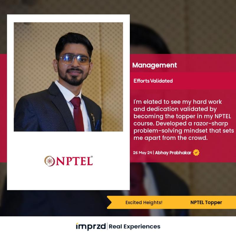 Abhay Prabhakar on LinkedIn: NPTEL Abhay Prabhakar on LinkedIn: NPTEL