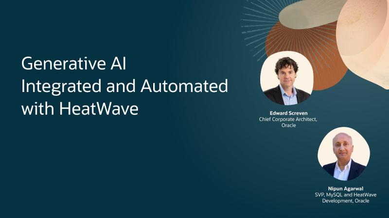 Manish Palaparthy on LinkedIn: Oracle HeatWave GenAI: Integrated and ... Manish Palaparthy on LinkedIn: Oracle HeatWave GenAI: Integrated and ...