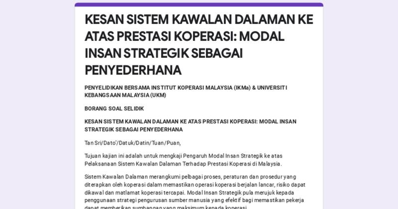 Noor Azrin Kasim on LinkedIn: KESAN SISTEM KAWALAN DALAMAN KE ATAS ... Noor Azrin Kasim on LinkedIn: KESAN SISTEM KAWALAN DALAMAN KE ATAS ...