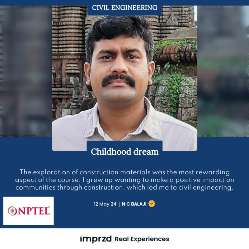 Dr. Nallaval Chinnaswamy Balaji on LinkedIn: NPTEL Dr. Nallaval Chinnaswamy Balaji on LinkedIn: NPTEL