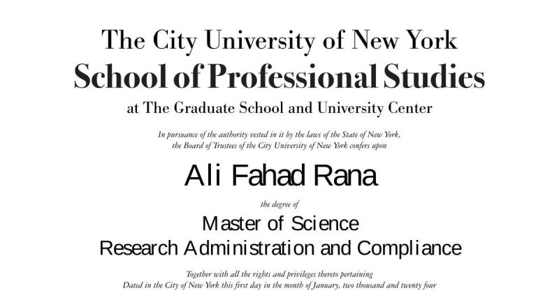 Ali Fahad Rana on LinkedIn: Just received my Master of Science from ... Ali Fahad Rana on LinkedIn: Just received my Master of Science from ...