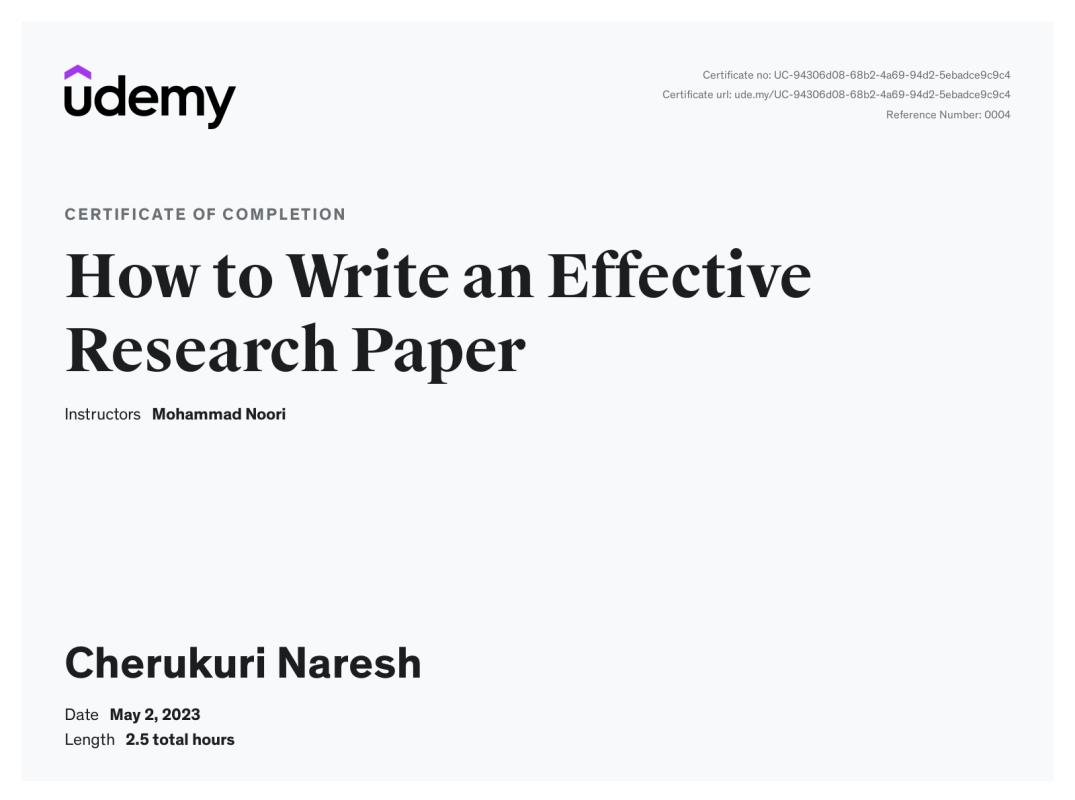 Cherukuri Naresh on LinkedIn: Udemy Course Completion Certificate Cherukuri Naresh on LinkedIn: Udemy Course Completion Certificate