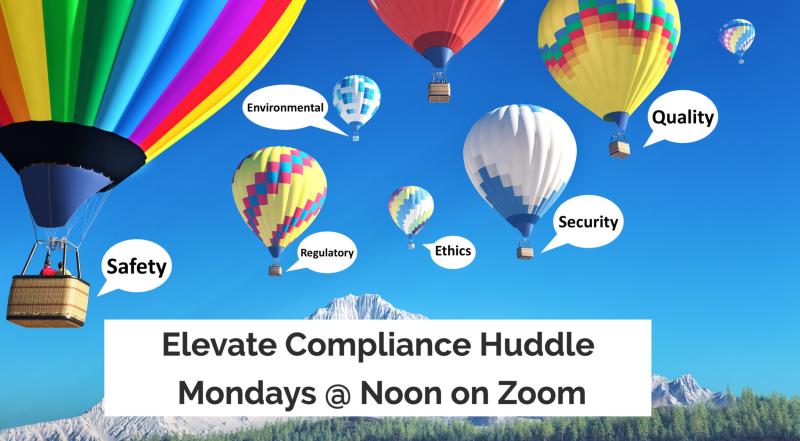 Lean Compliance Consulting, Inc. on LinkedIn: Elevate Compliance Huddle ... Lean Compliance Consulting, Inc. on LinkedIn: Elevate Compliance Huddle ...