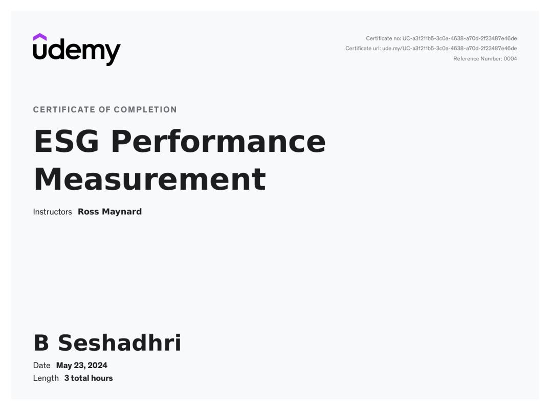 Barath Seshadhri on LinkedIn: Udemy Course Completion Certificate Barath Seshadhri on LinkedIn: Udemy Course Completion Certificate