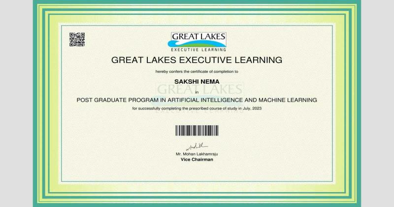 Sakshi Nema on LinkedIn: SAKSHI NEMA successfully completed PGP-AIML ... Sakshi Nema on LinkedIn: SAKSHI NEMA successfully completed PGP-AIML ...