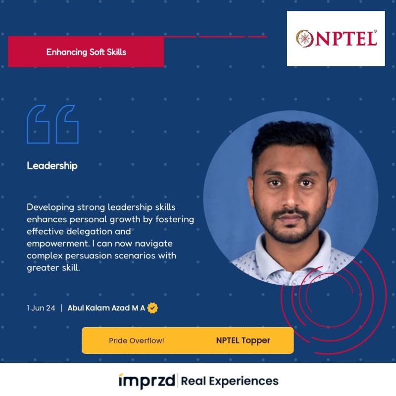 ABUL KALAM AZAD M A on LinkedIn: NPTEL ABUL KALAM AZAD M A on LinkedIn: NPTEL