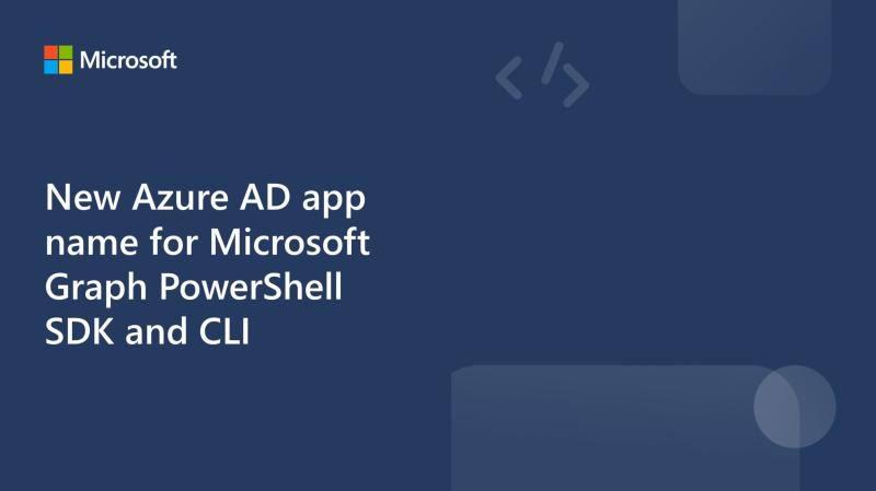 Oscar F. on LinkedIn: New Azure AD app name for Microsoft Graph ... Oscar F. on LinkedIn: New Azure AD app name for Microsoft Graph ...