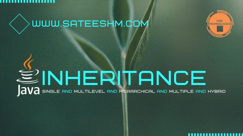 MSK Technologies on LinkedIn: Java Inheritance -MSK Technologies MSK Technologies on LinkedIn: Java Inheritance -MSK Technologies