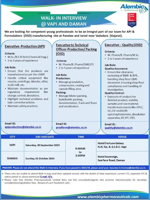 Abhijeet Mishra on LinkedIn: Alembic Pharma Walk In Interview For MSc ... Abhijeet Mishra on LinkedIn: Alembic Pharma Walk In Interview For MSc ...