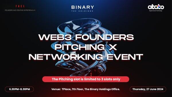 The Binary Holdings on LinkedIn: Web3 Founders Pitching x Networking ... The Binary Holdings on LinkedIn: Web3 Founders Pitching x Networking ...