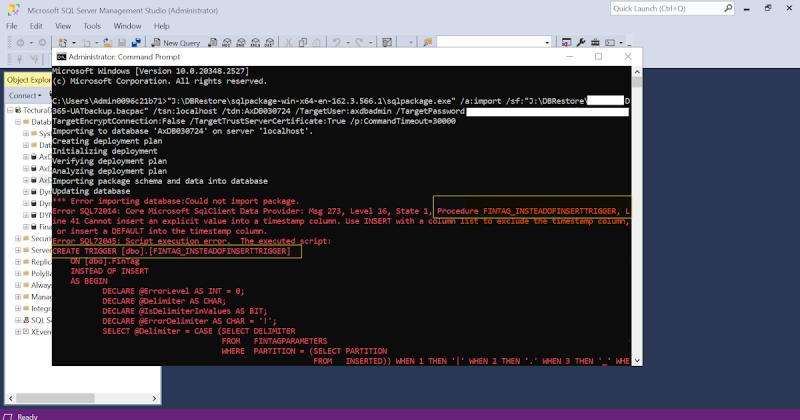 Uma Mahesh S on LinkedIn: Error importing database: Error SQL72014 ... Uma Mahesh S on LinkedIn: Error importing database: Error SQL72014 ...