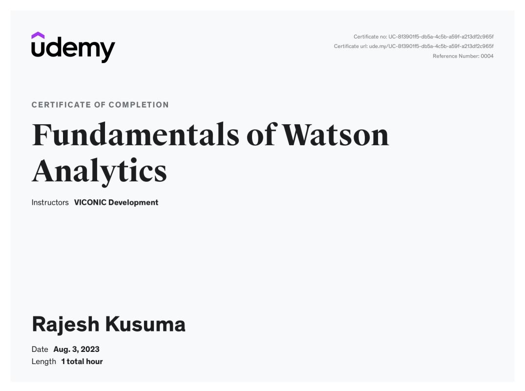 Rajesh Kusuma on LinkedIn: Udemy Course Completion Certificate Rajesh Kusuma on LinkedIn: Udemy Course Completion Certificate