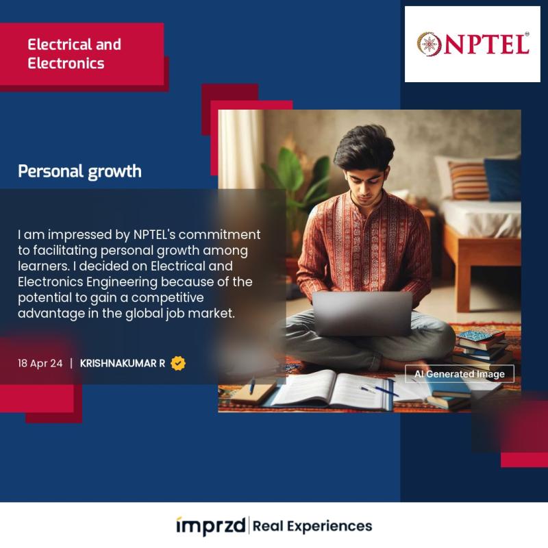KRISHNA KUMAR R on LinkedIn: NPTEL KRISHNA KUMAR R on LinkedIn: NPTEL