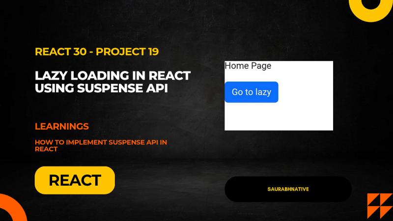 Saurabh Mhatre on LinkedIn: React30-Project 19: Implementing Lazy ... Saurabh Mhatre on LinkedIn: React30-Project 19: Implementing Lazy ...