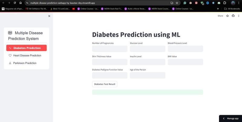 Kaustav Dey on LinkedIn: Multiple Disease Prediction WebApp Kaustav Dey on LinkedIn: Multiple Disease Prediction WebApp