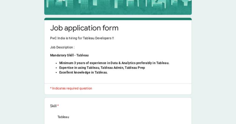 Sumana Saha on LinkedIn: Job application form Sumana Saha on LinkedIn: Job application form