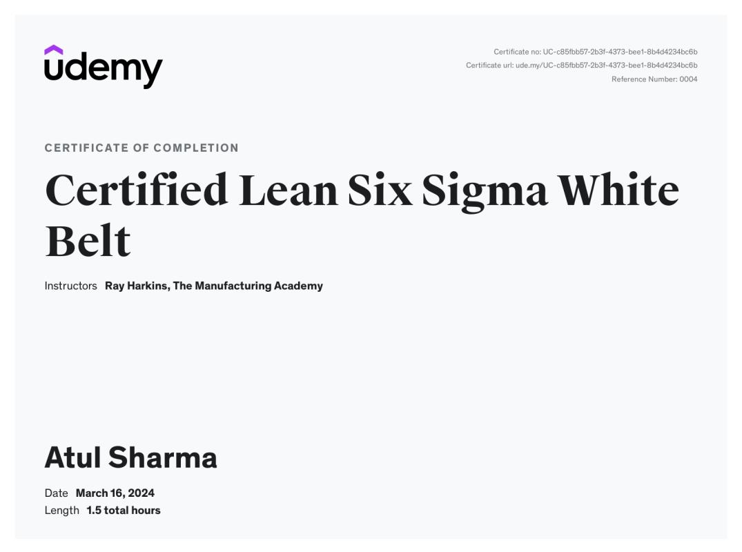 ATUL SHARMA on LinkedIn: Udemy Course Completion Certificate ATUL SHARMA on LinkedIn: Udemy Course Completion Certificate