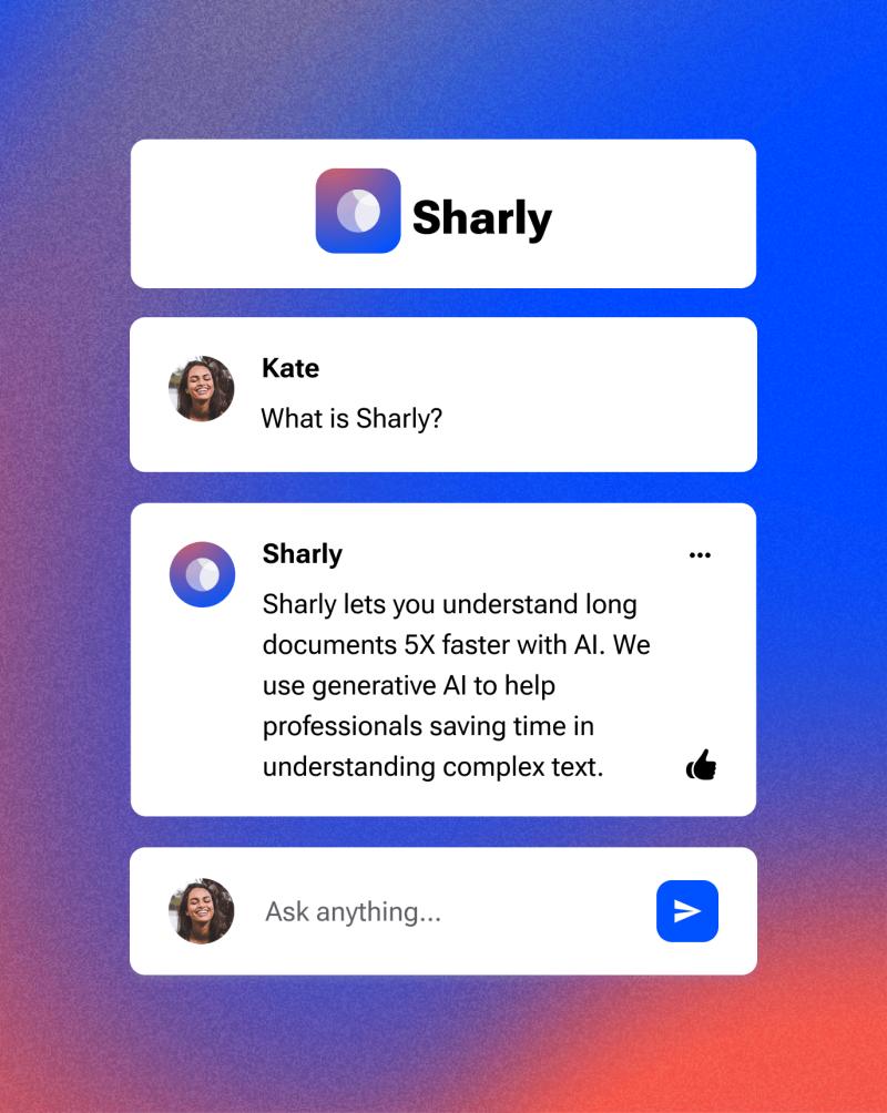 ANA SARRIA on LinkedIn: Sharly AI | Chat with any documents and PDFs ANA SARRIA on LinkedIn: Sharly AI | Chat with any documents and PDFs