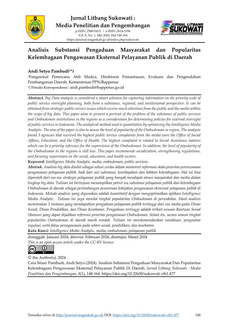 Andi Setyo Pambudi on LinkedIn: (PDF) Analisis Substansi Pengaduan ... Andi Setyo Pambudi on LinkedIn: (PDF) Analisis Substansi Pengaduan ...