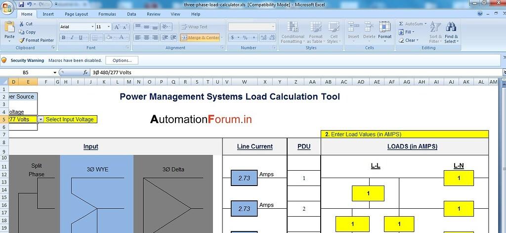 Hamid Hussain on LinkedIn: 3 phase load calculation tool - Excel sheet Hamid Hussain on LinkedIn: 3 phase load calculation tool - Excel sheet