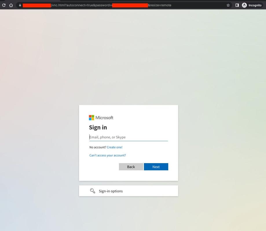 Shaofei Huang, FSCS πΈπ¬ on LinkedIn: MFA Phishing using noVNC and AWS Shaofei Huang, FSCS πΈπ¬ on LinkedIn: MFA Phishing using noVNC and AWS