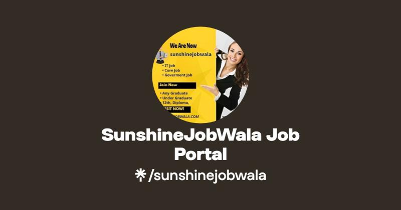 Sunshine Job Wala on LinkedIn: SunshineJobWala Job Portal | Instagram ... Sunshine Job Wala on LinkedIn: SunshineJobWala Job Portal | Instagram ...
