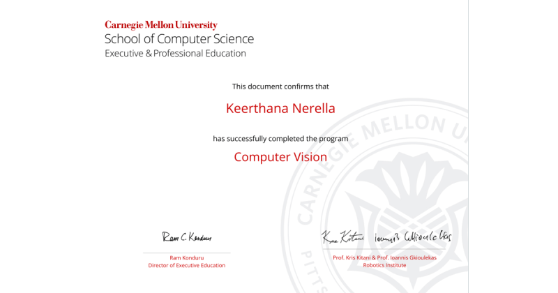 Keerthana Nerella on LinkedIn: Computer Vision • Keerthana Nerella ... Keerthana Nerella on LinkedIn: Computer Vision • Keerthana Nerella ...