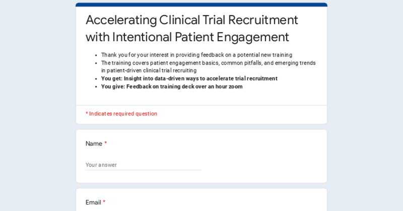 Simply Patient on LinkedIn: Accelerating Clinical Trial Recruitment ... Simply Patient on LinkedIn: Accelerating Clinical Trial Recruitment ...