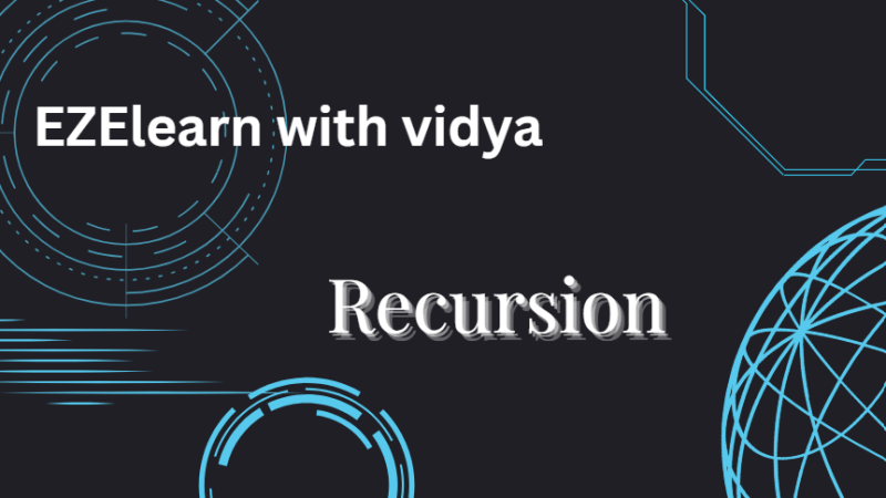 Vidya Shree on LinkedIn: Unlocking Recursion: Step-by-Step Guide & Examples Vidya Shree on LinkedIn: Unlocking Recursion: Step-by-Step Guide & Examples