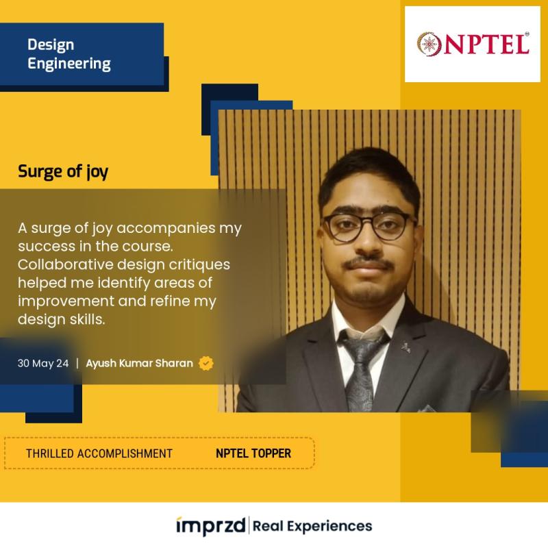 Ayush Kumar Sharan on LinkedIn: NPTEL Ayush Kumar Sharan on LinkedIn: NPTEL