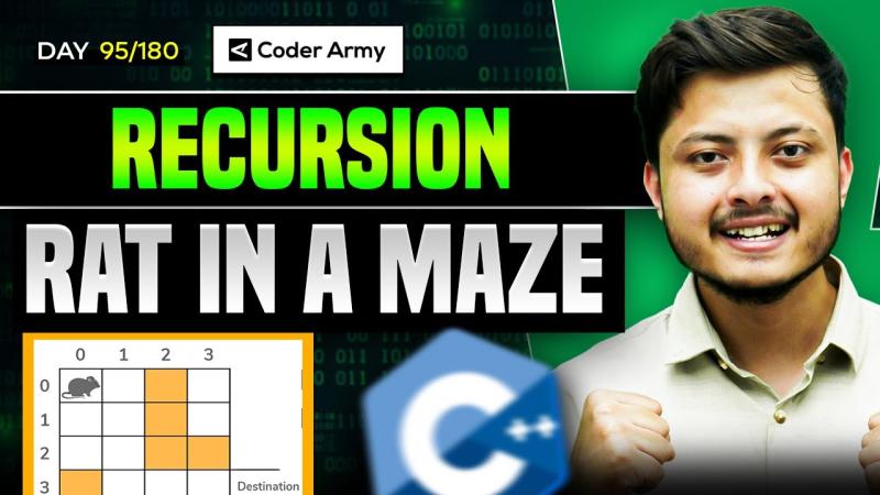 Namo Manikanta Sai on LinkedIn: Lecture 68: Recursion Rat in a Maze Problem Namo Manikanta Sai on LinkedIn: Lecture 68: Recursion Rat in a Maze Problem