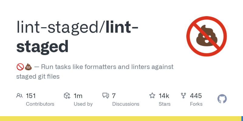 Nathan Smith on LinkedIn: GitHub - lint-staged/lint-staged: 🚫💩 — Run ... Nathan Smith on LinkedIn: GitHub - lint-staged/lint-staged: 🚫💩 — Run ...